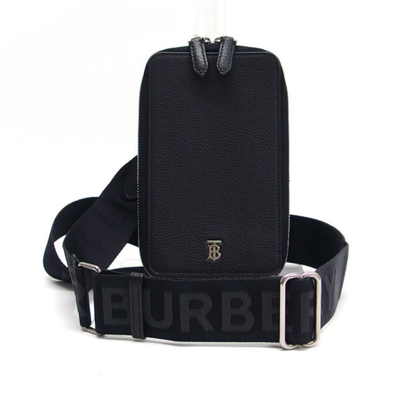 Burberry | Bags | Burberry Phone Bag Shoulder Leather Black | Poshmark